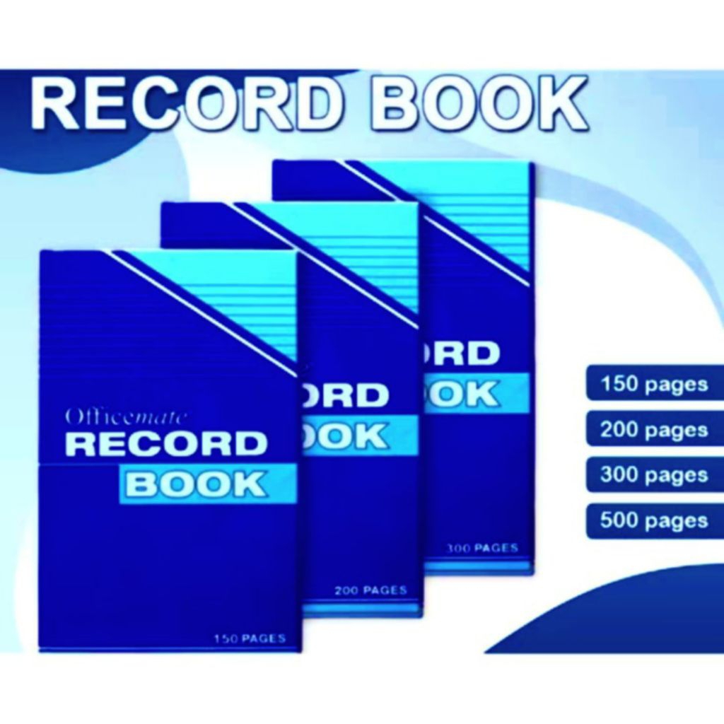 Record book standard size hard cover for business and for records log ...