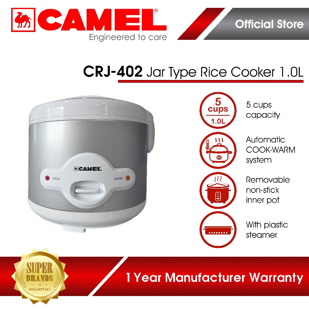Camel CRJ-402 Jar Type Rice Cooker 1.0L | Shopee Philippines