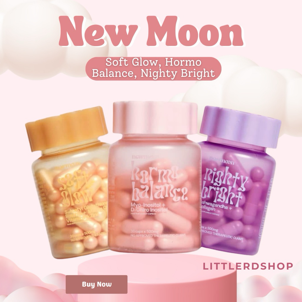 New Moon Soft Glow, Hormo Balance, Nighty Bright | 30 Capsules for ...