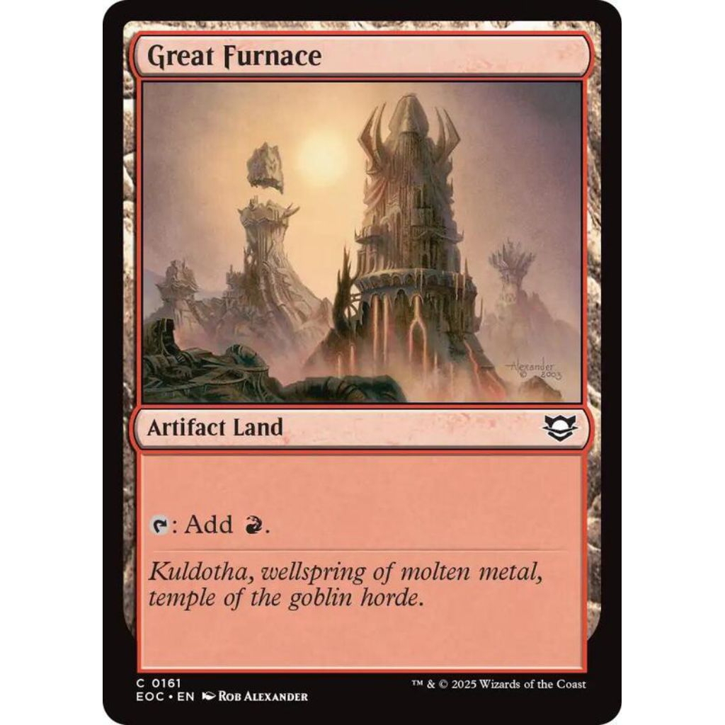 Great Furnace NM MTG - Commander: Edge of Eternities (EOC) | Shopee ...