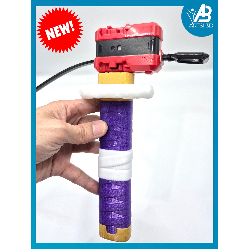 Beyblade Elegant Grip Katana Samurai Sword Ninja Grip Handle Custom 3D ...