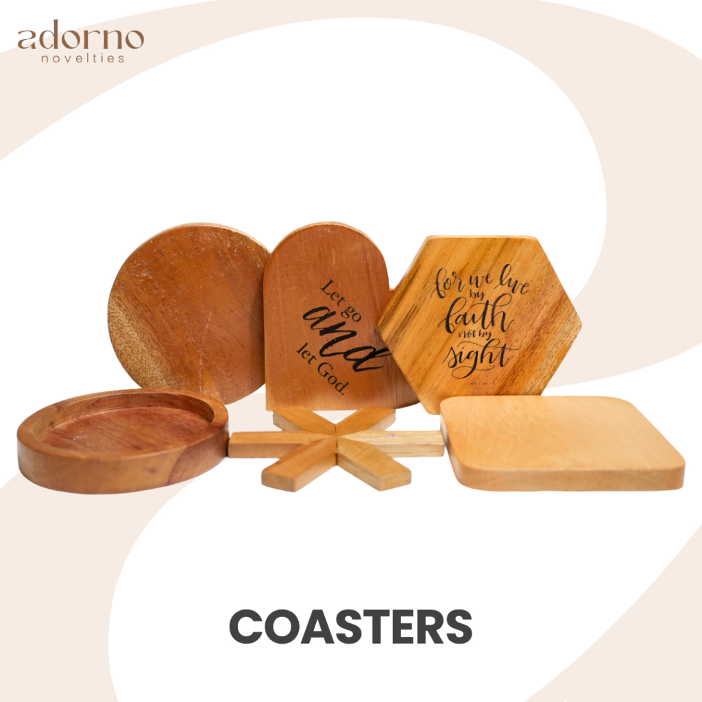 Wooden Coaster (For Home, Cafe, Restaurant, Events, Gifting and ...