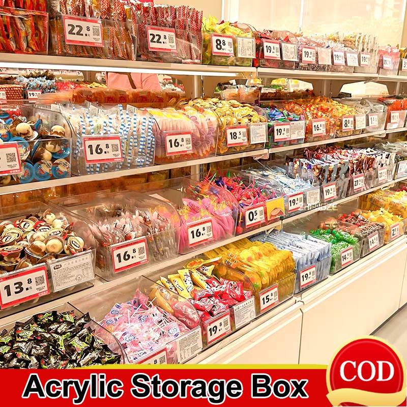 Acrylic Storage Box Supermarket Display Box Food Storage Box for ...