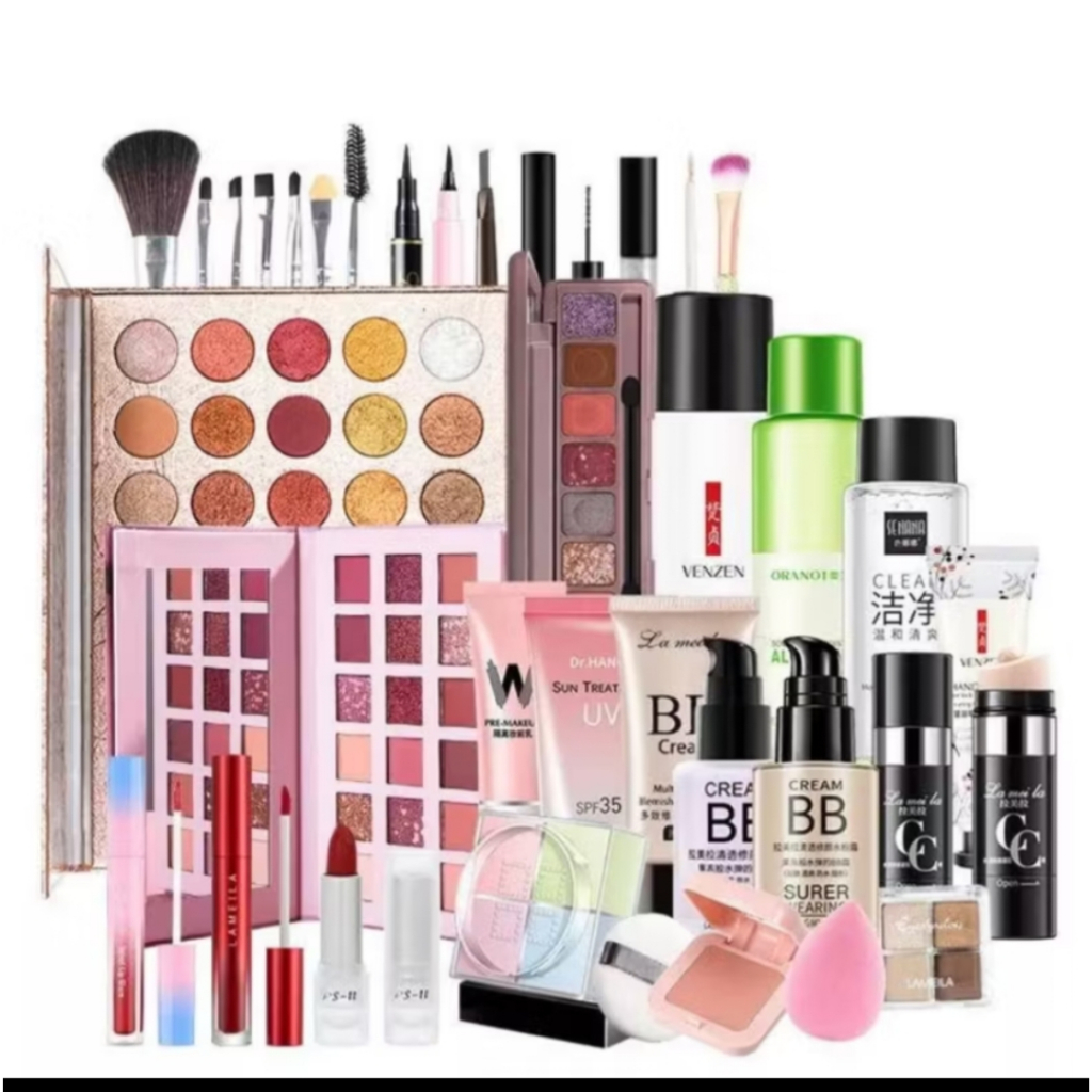 BEST SELLING Makeup Kit With Eyeshadow, Lip Gloss & More - Portable ...