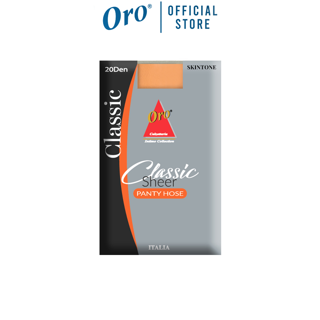 Oro Classic Sheer Pantyhose Stockings – 1 Pair, 20 Den | Shopee Philippines