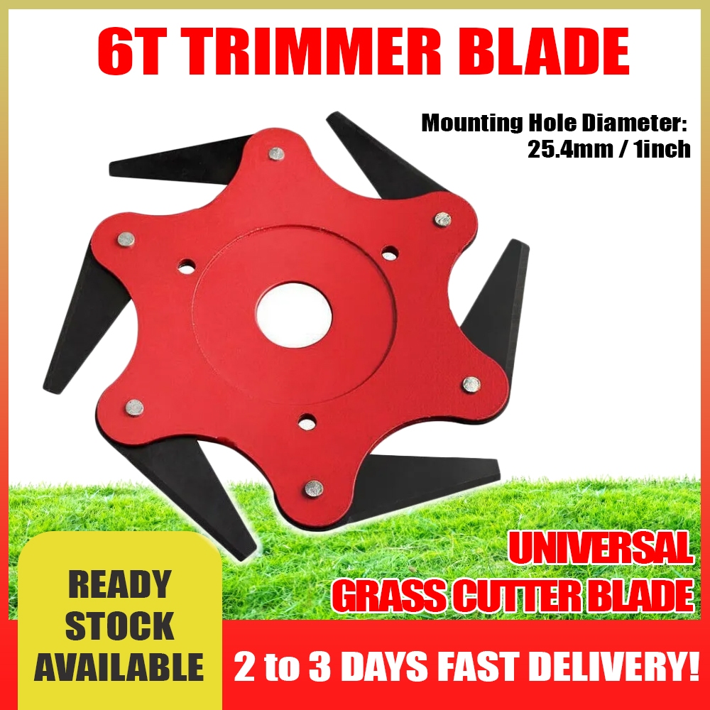 6 Teeth Garden Grass Cutter Blade Trimmer Head Metal Blades Grass ...