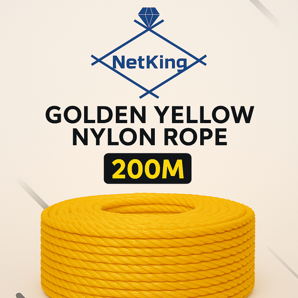 NetKing 200M(10#–20#）Nylon Rope Full Weight / Buong Timbang Camping, Boat，Climbing，Packaging ...