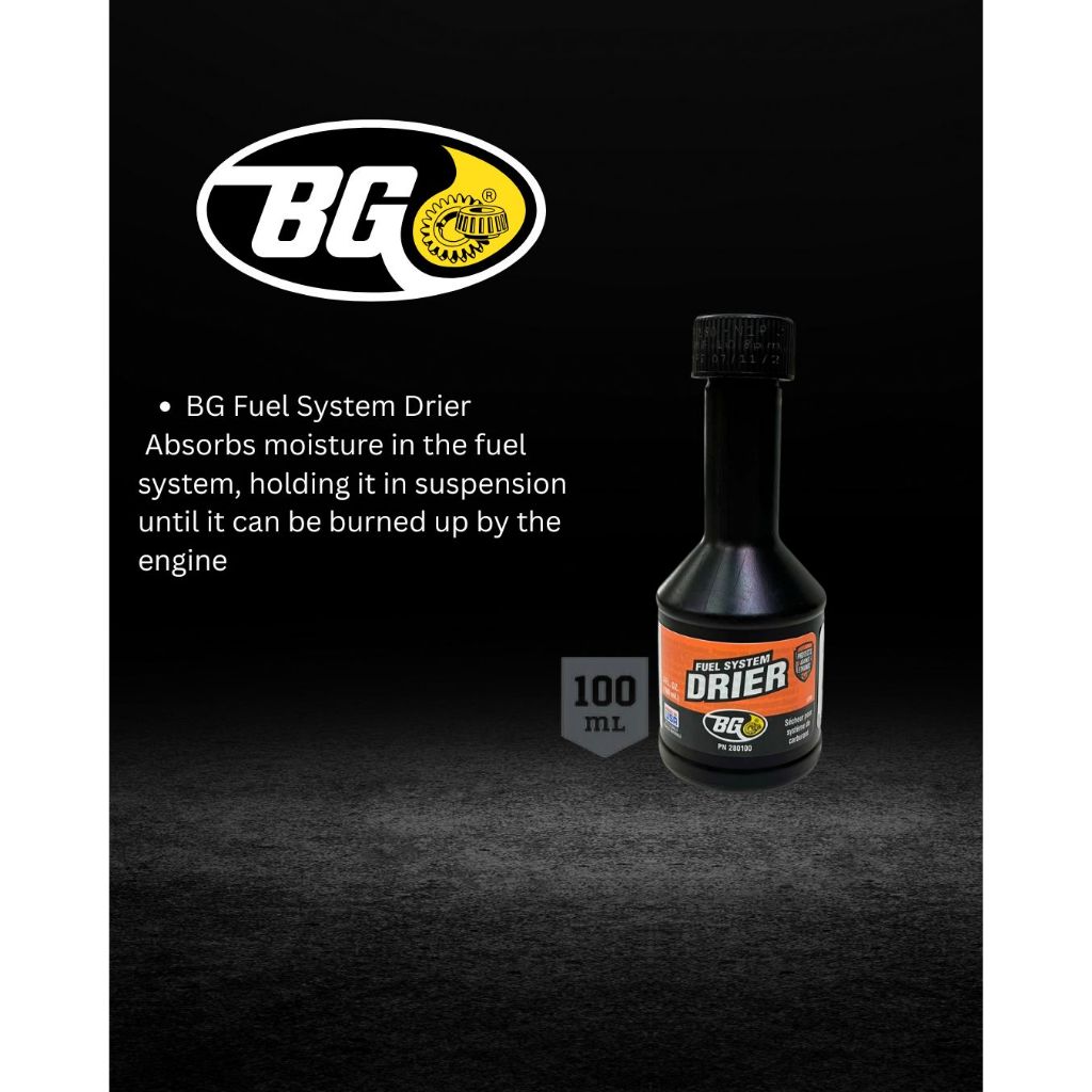 BG FUEL SYSTEM DRIER (100ml) | Shopee Philippines