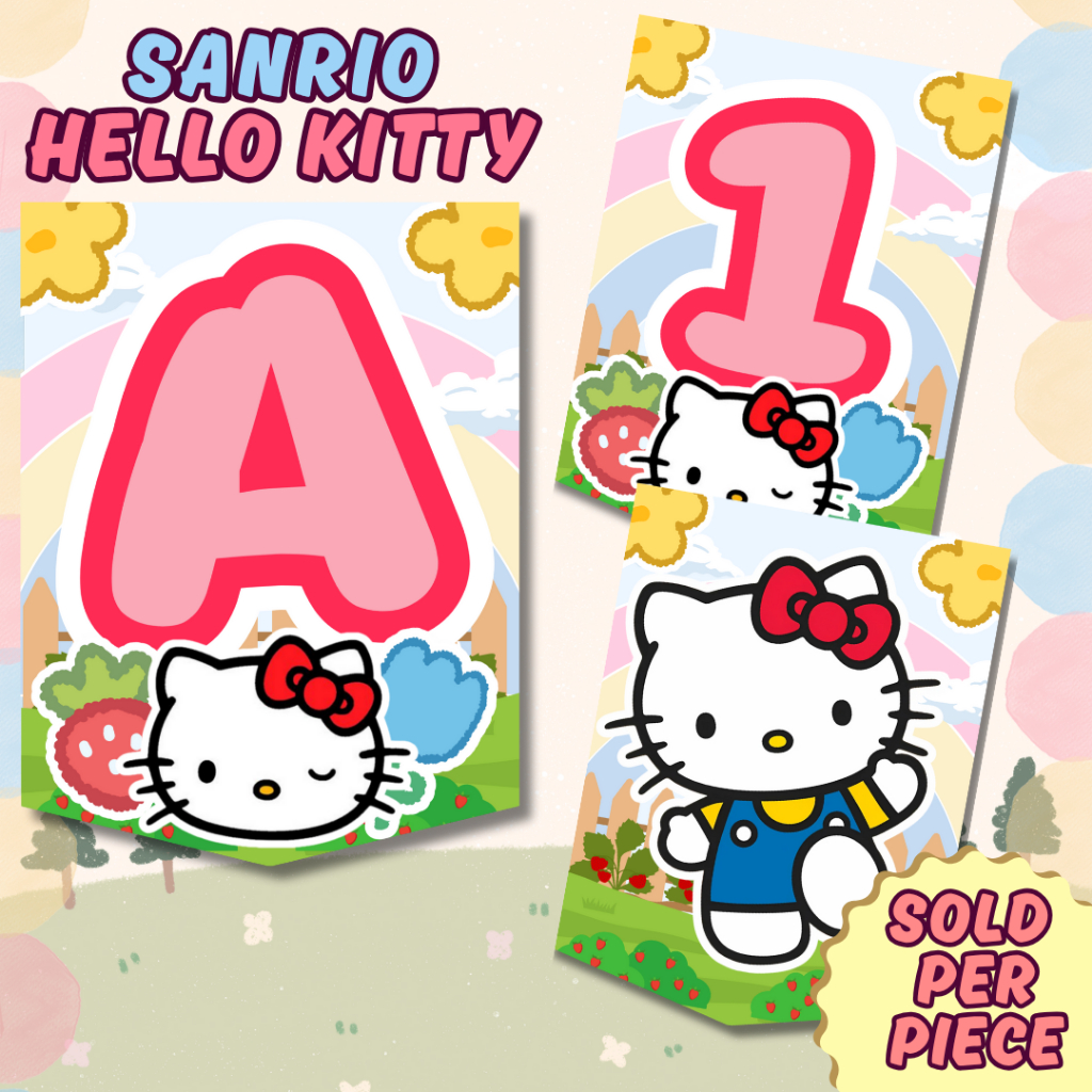 Customized Sanrio Hello Kitty Printed Birthday Party Banner (HOLE ...