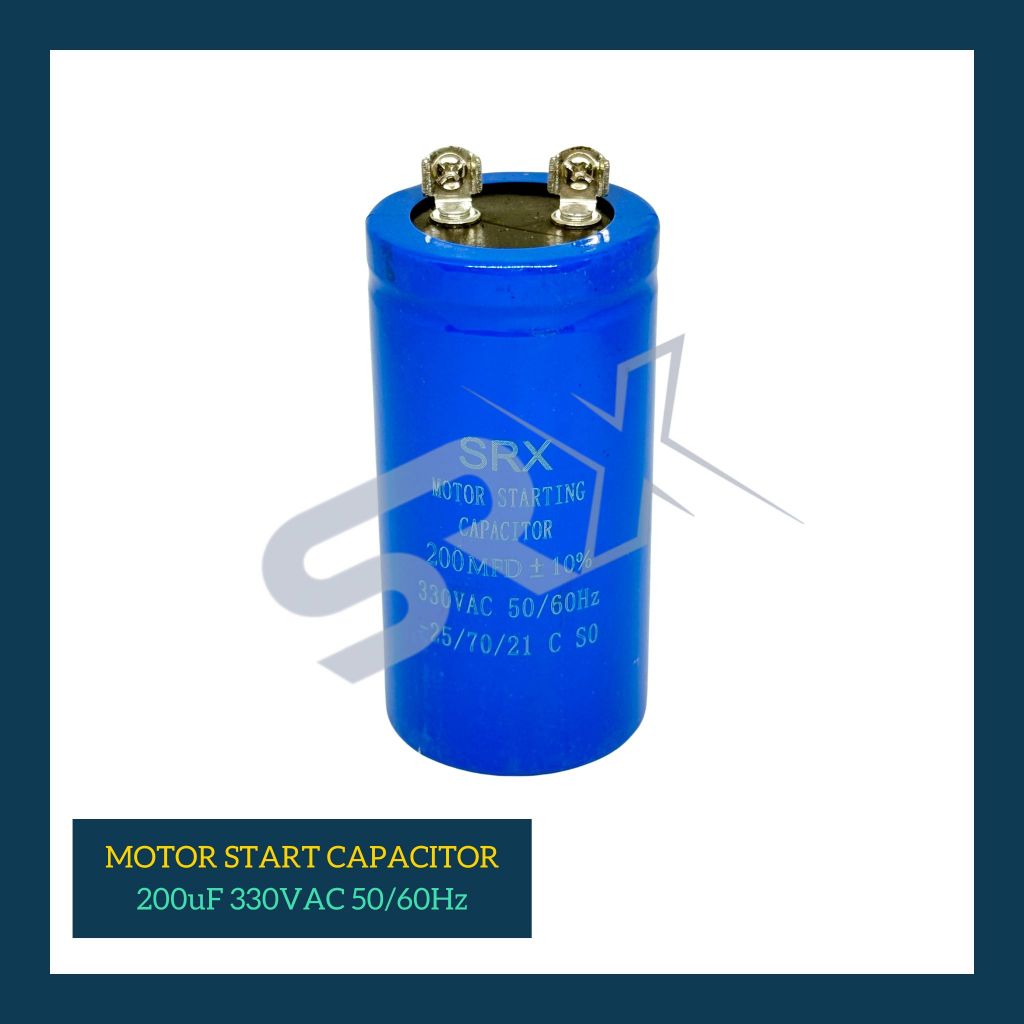 SRX Motor Starting Capacitor 330V 200uF 200MFD | Shopee Philippines