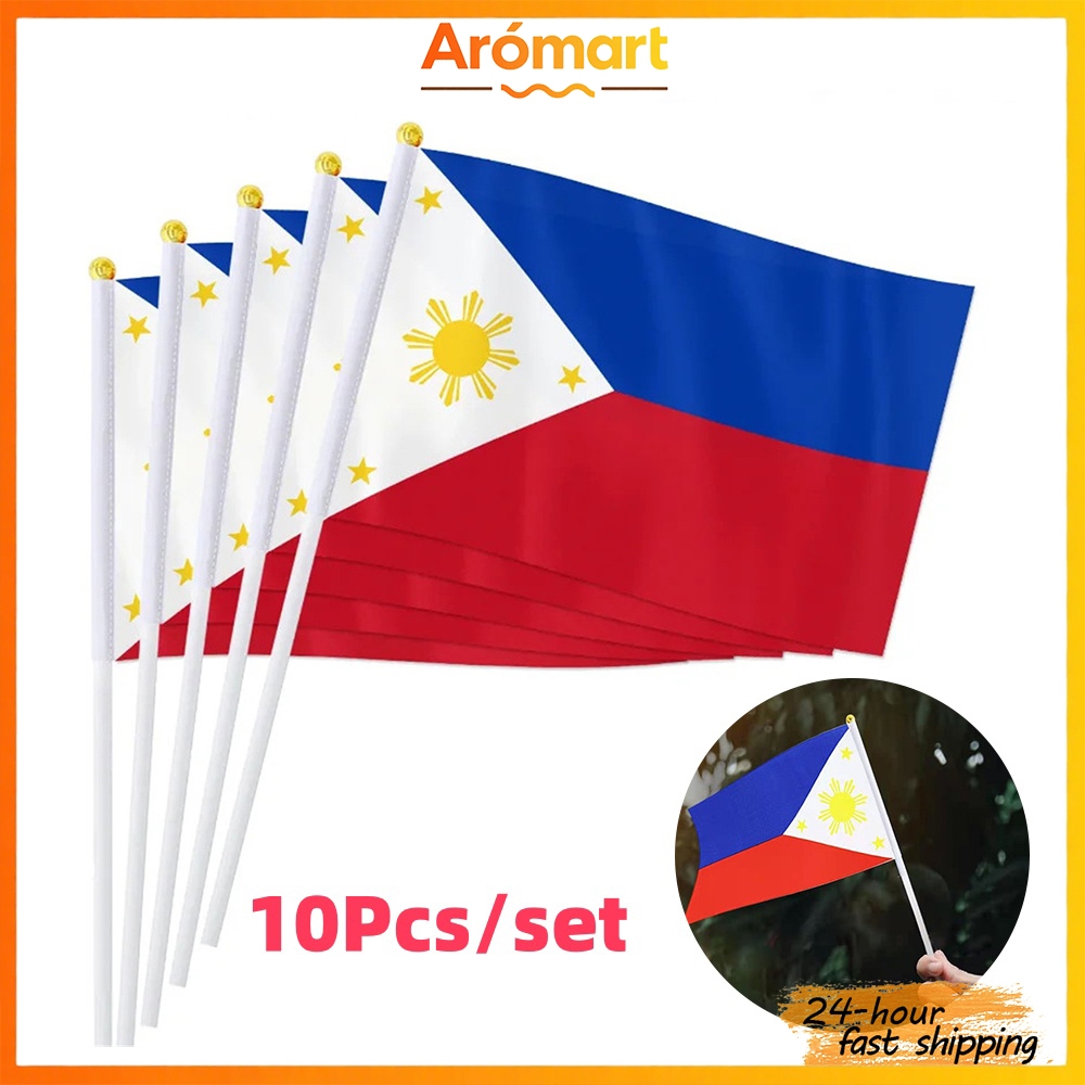 National Day Decoration 8 * 5 In Hand Cranked Nylon Philippine Small ...