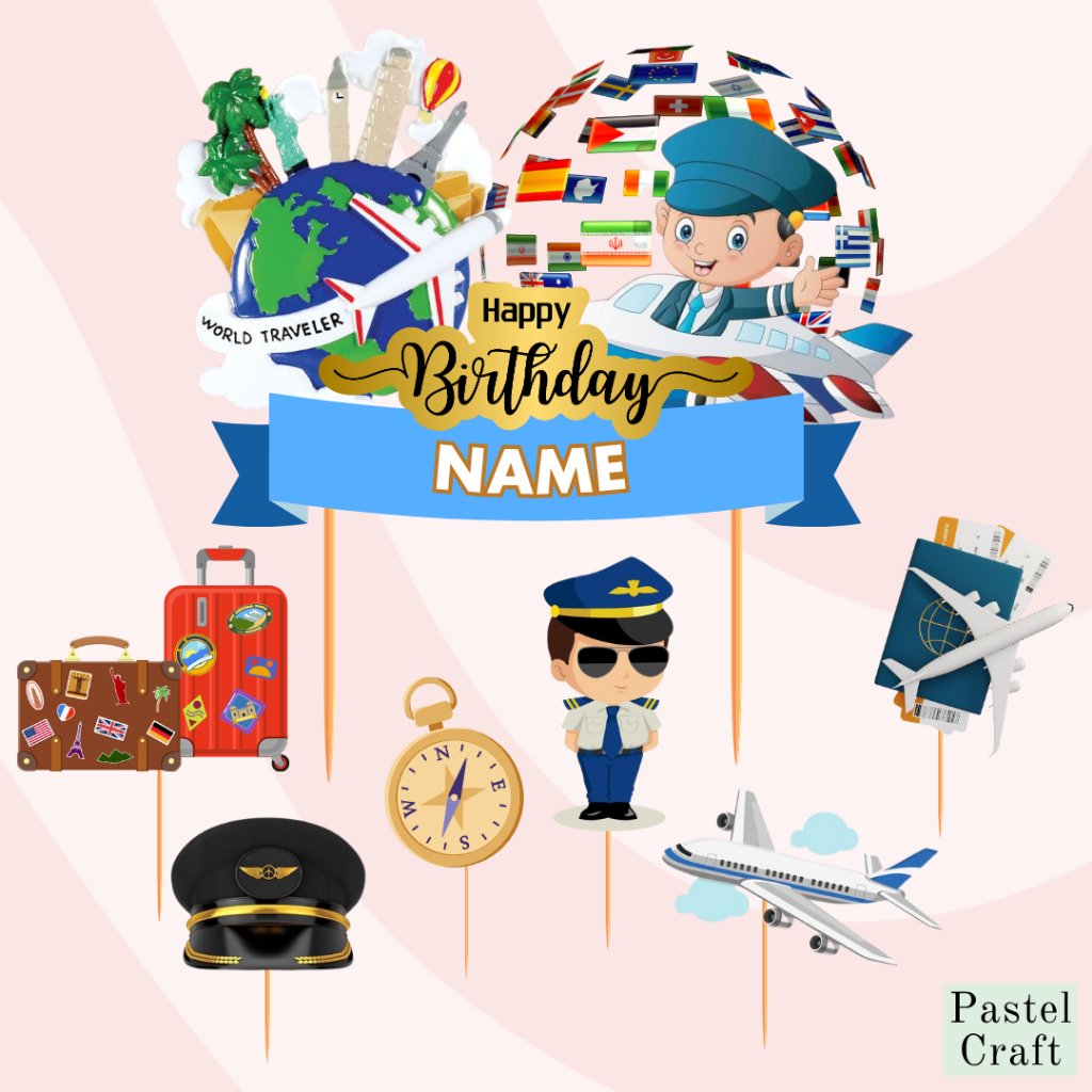 Pilot Customized Cake Topper | Shopee Philippines