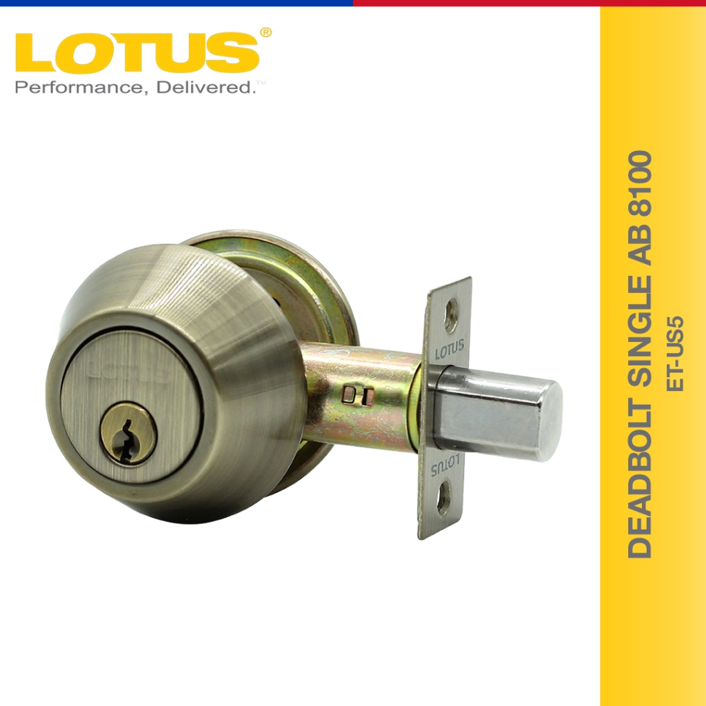 Lotus Deadbolt | Single AB 8100/ET-US5 | Double AB 8200/ET-US5 - Door ...