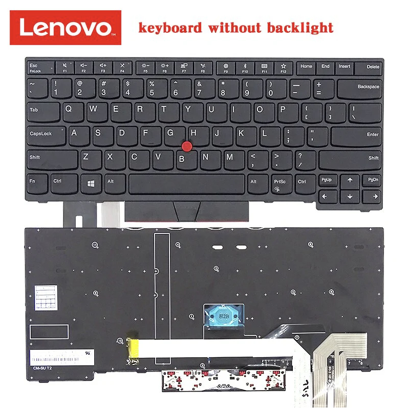 Laptop Backlit keyboard for Lenovo Thinkpad E480 E485 L480 L380 T490 ...