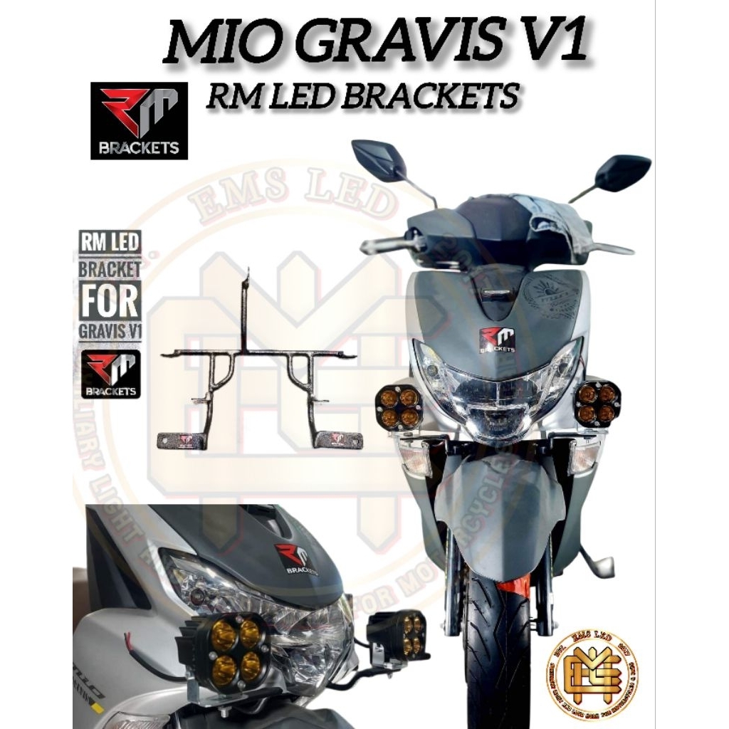 MIO GRAVIS V1 RM LED BRACKETS | Shopee Philippines