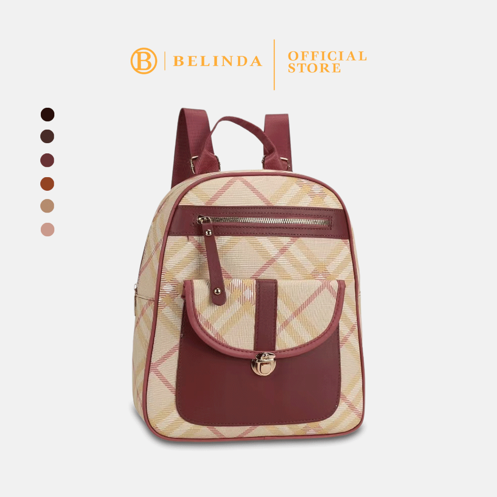 BELINDA Backpack For Woman PU Leather Korean Fashion Cute Ladies Girl College School Bag CP071 ...