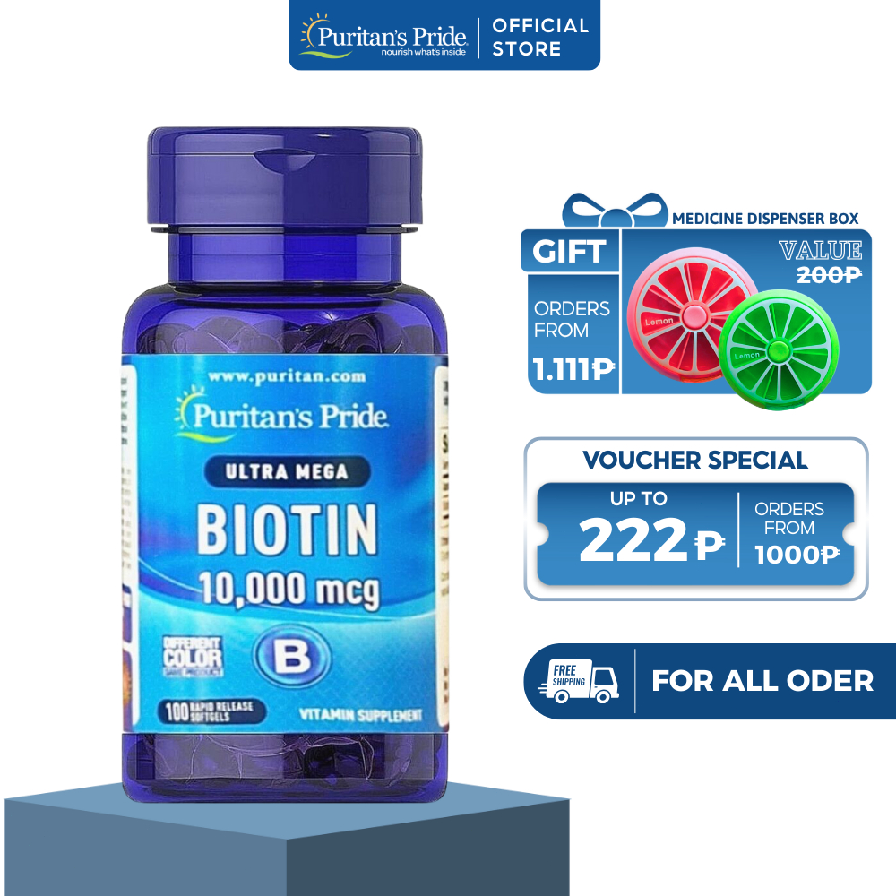 Hair Growth Supplement Puritans Pride Biotin For Hair Skin And Nails ...