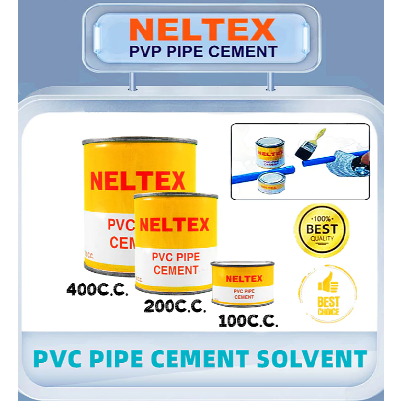 Neltex PVC Pipe Cement PVC Solvent 100cc 200cc 400cc | Shopee Philippines