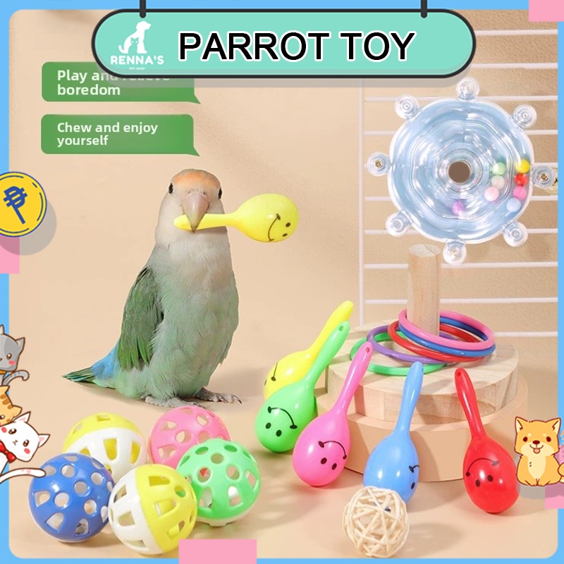 Renna's Bird Toys For Bird Wheel Toys For Bell And Ring Bird Cage Toys ...