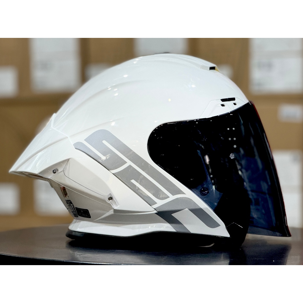SEC Focus HF Half Face Dual Visor Helmet for Motorcycle (Free Clear ...