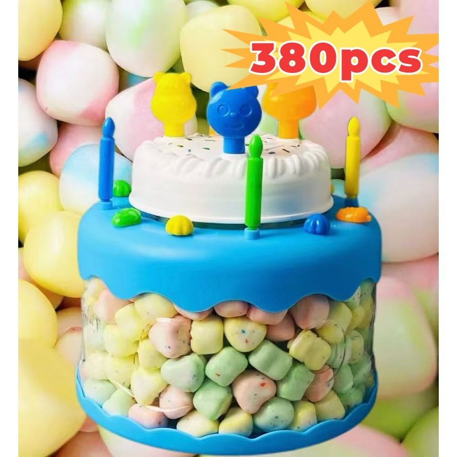380pcs/1Jar Cake Mallow Crunch Crispy Outer Layer Sugar Coated Sweet ...