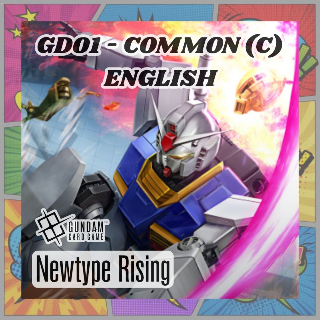 GD01 English Gundam Card Game | Newtype Rising COMMON (C) Cards ...