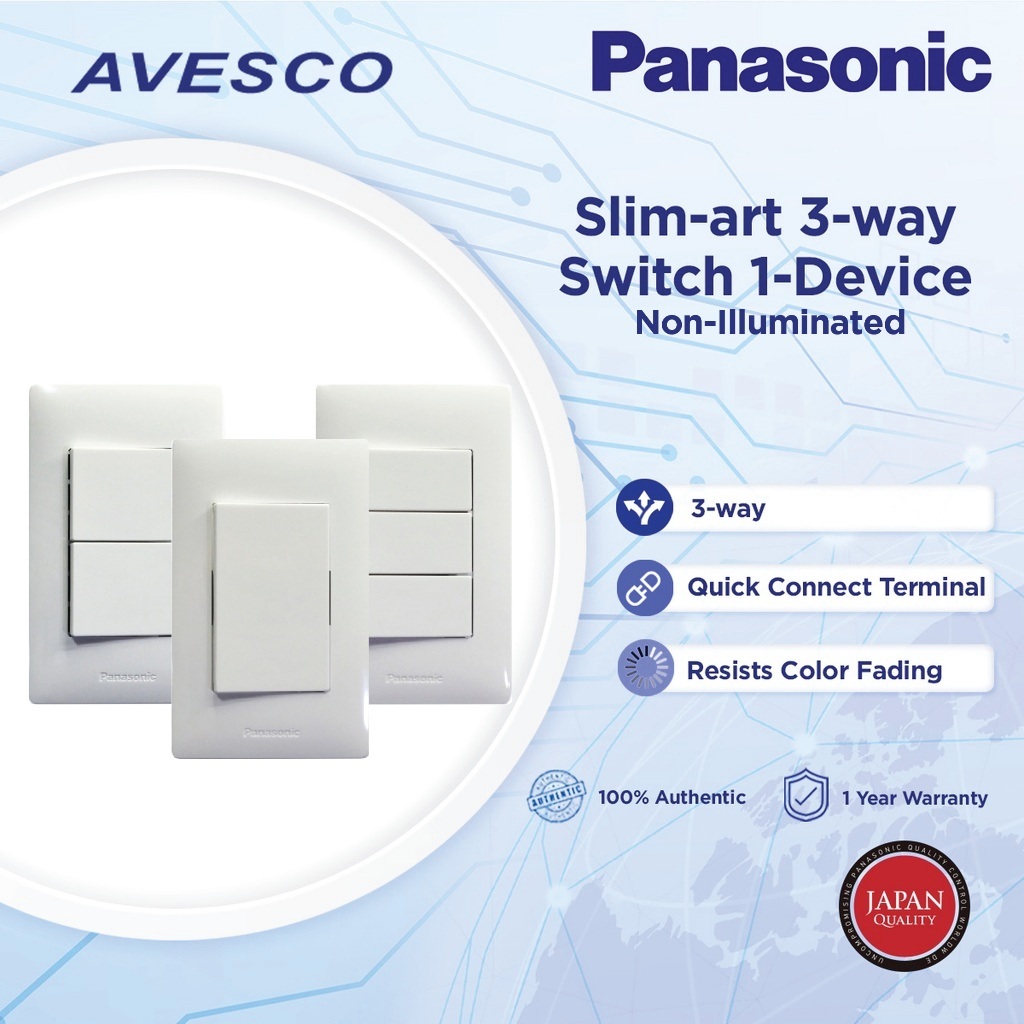 Panasonic Slim-art 3-way Switch | Non-Illuminated Panasonic Slim-Art ...