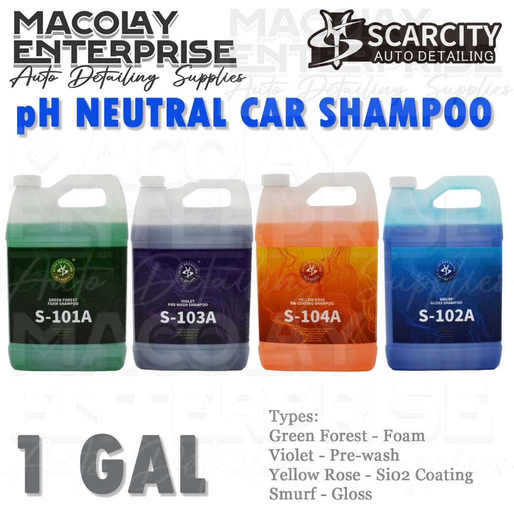 SCARCITY pH neutral Car Shampoo 1 gallon/4L | Shopee Philippines