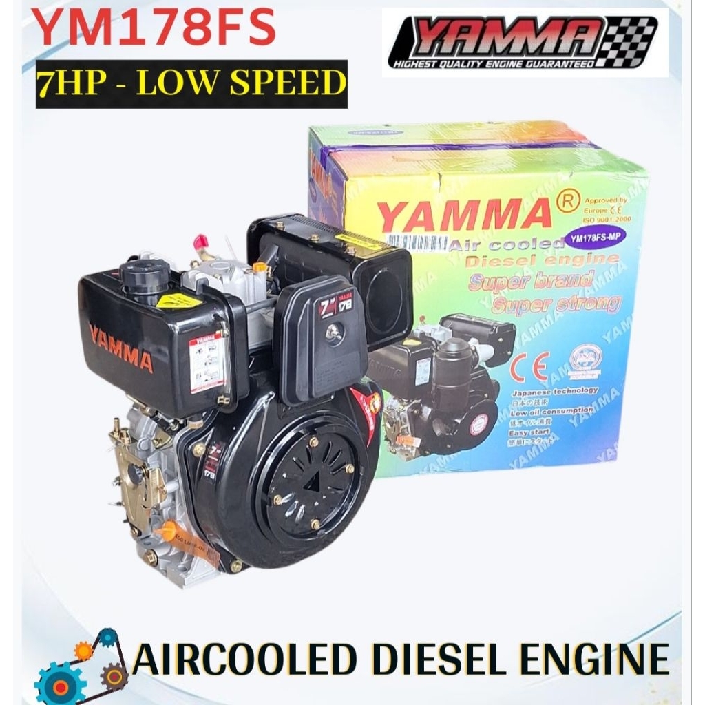 YAMMA 7HP LOW SPEED AIRCOOLED DIESEL ENGINE | Shopee Philippines
