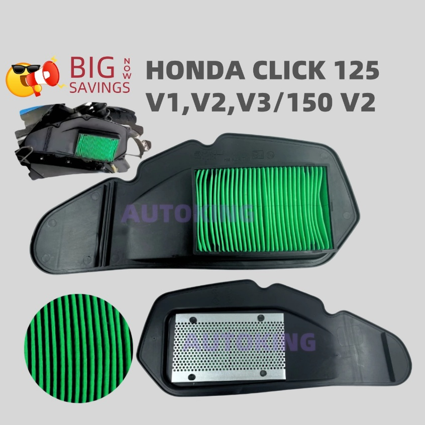 Motor Honda Air Filter Element Honda Click125i V1 V2 V3 150i V2 Air Cleaner Element Flow Filter ...