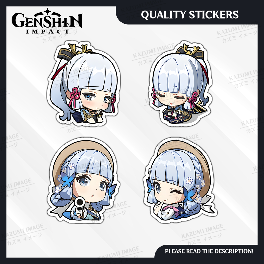 Kamisato Ayaka - Genshin Impact Waterproof Emoji Stickers | Shopee ...