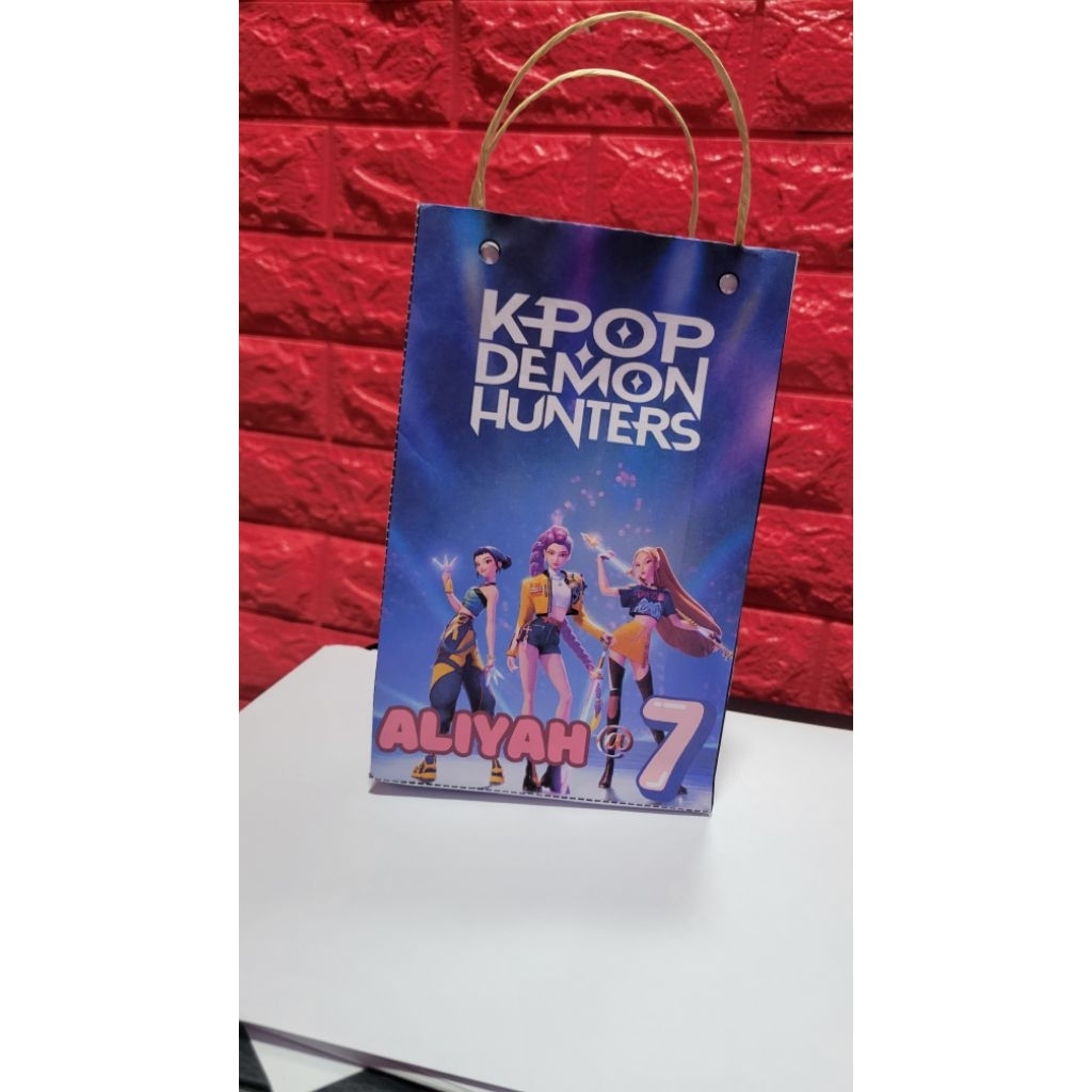 10PCS KPOP DEMON HUNTERS CUSTOMIZE PAPER BAG PARTY BAGS | Shopee ...