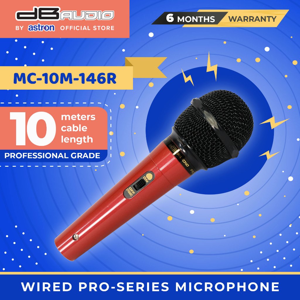Db Audio by Astron MC10M146R Wired Pro-Series Microphone - 10 Meter ...