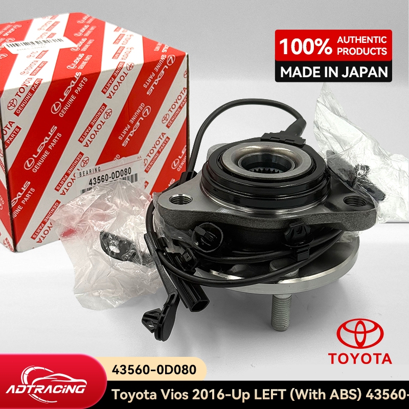 Wheel Hub Bearing Front Assembly Toyota Vios 2016-Up LEFT (With ABS ...