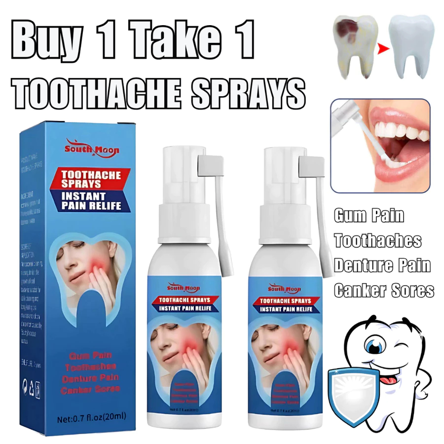 Toothache Spray Instant Pain Relief Spray 100% Effective Oral Spray For ...