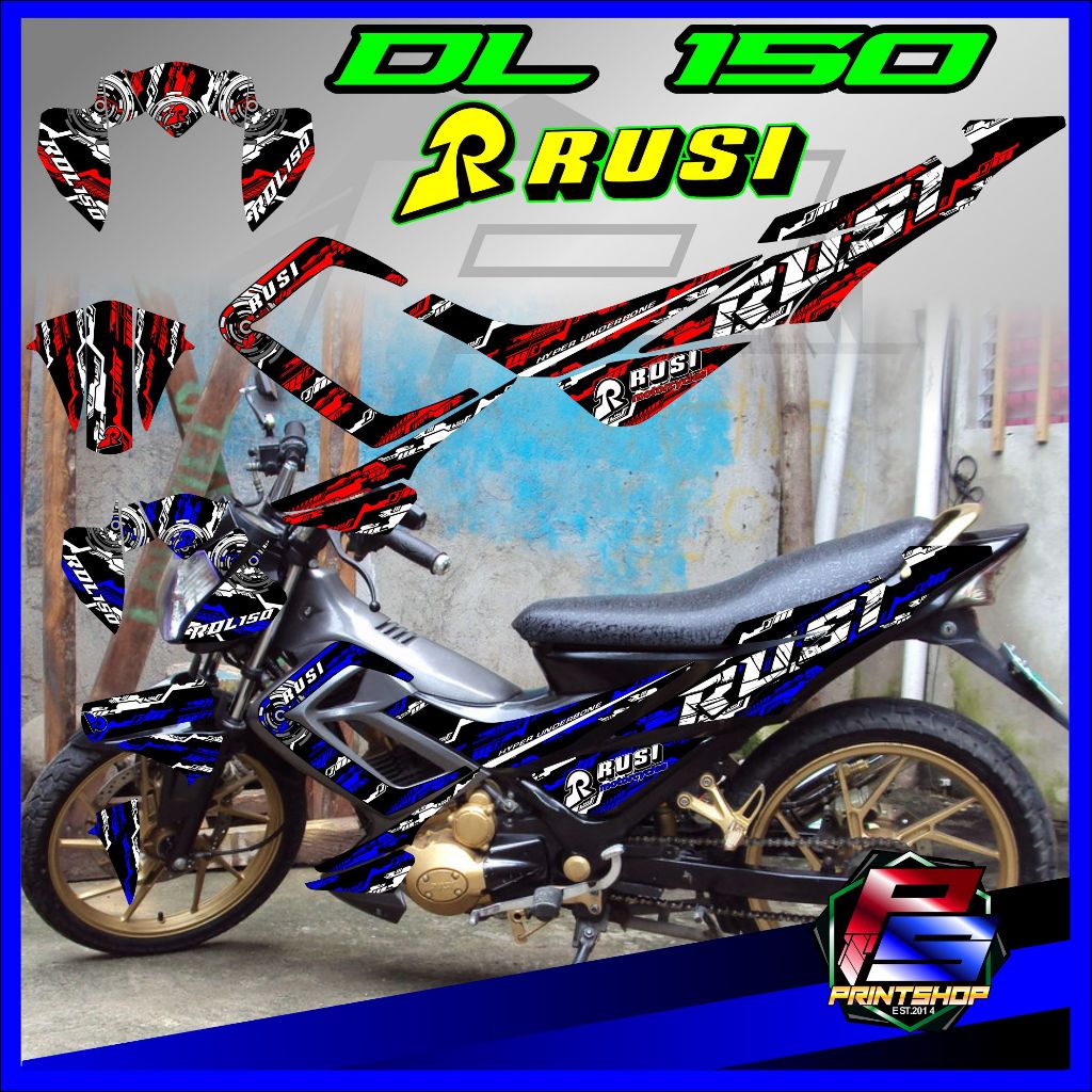 RUSI DL-150 New Sticker Decals (you can request any design and color ...