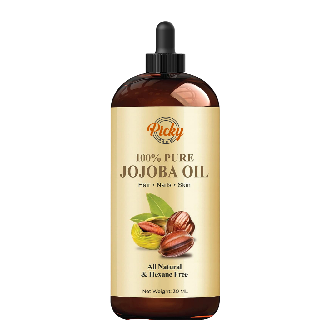 Jojoba Oil 100% Pure and Natural - Premium Grade Oil for Skin and Hair ...