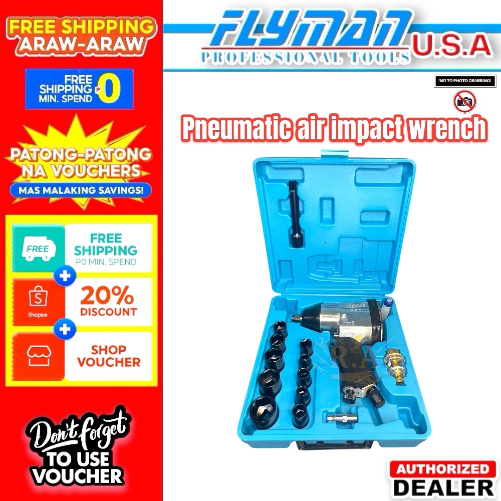 Flyman Tools Usa Pneumatic Air Impact Single Hammer original Psi : 80 ...