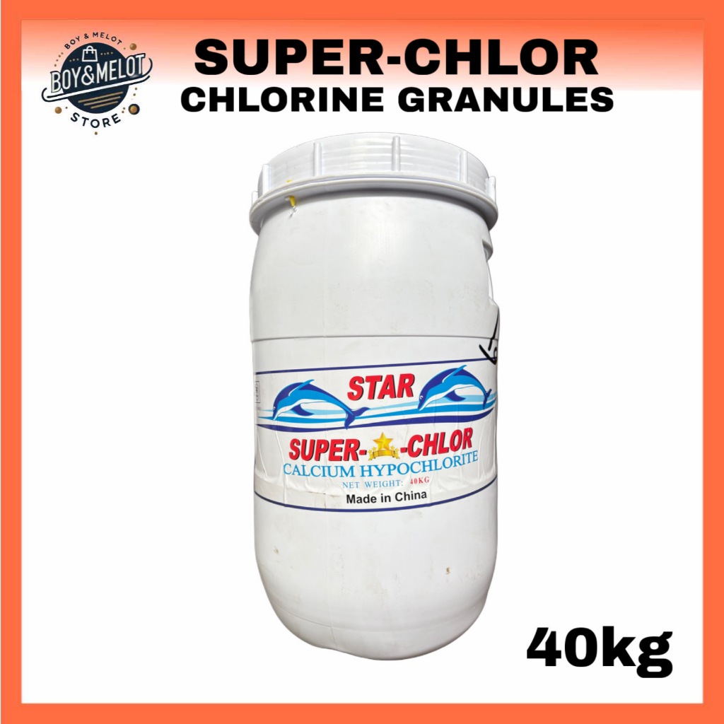 Super-Chlor Calcium Hypochlorite 1 pail (40kg) | Shopee Philippines