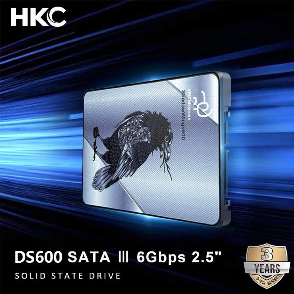 HKC 2.5" SSD 128GB/256GB/512GB/1TB SATA III 3D NAND Internal Solid ...