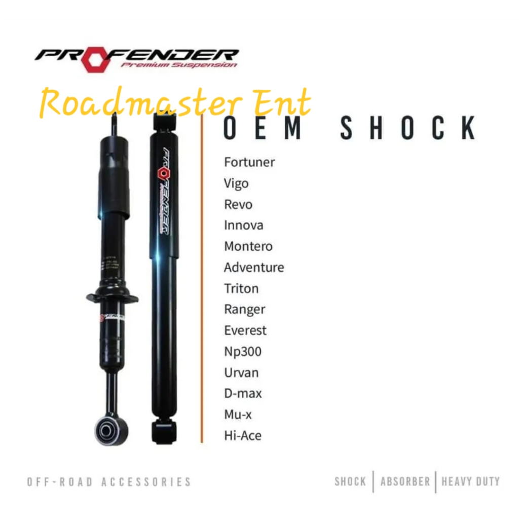 Isuzu Mux / Dmax 2012 to 2023 1pc. FRONT PROFENDER OEM SHOCKS ABSORBER ...