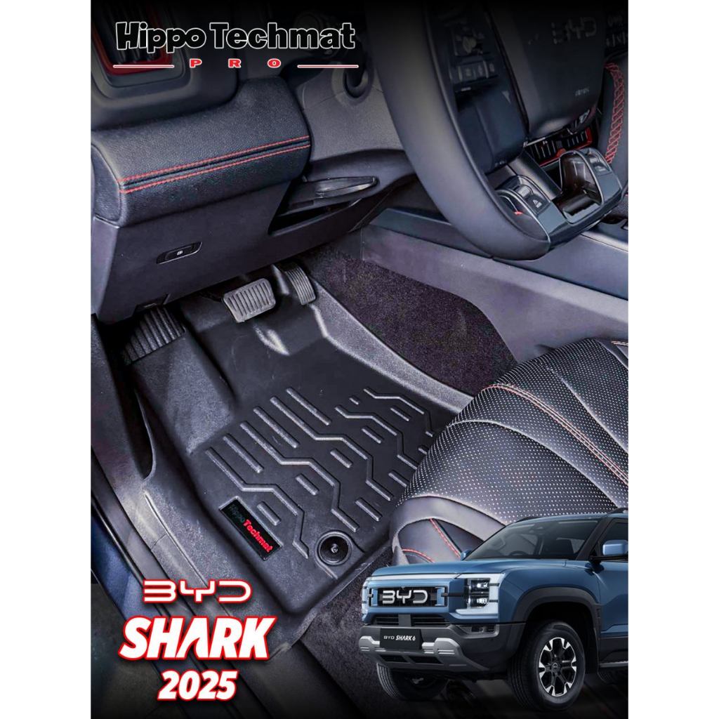 BYD SHARK 2024-2025 Original Pro Hippo Techmat Deep Dish Floor Matting ...