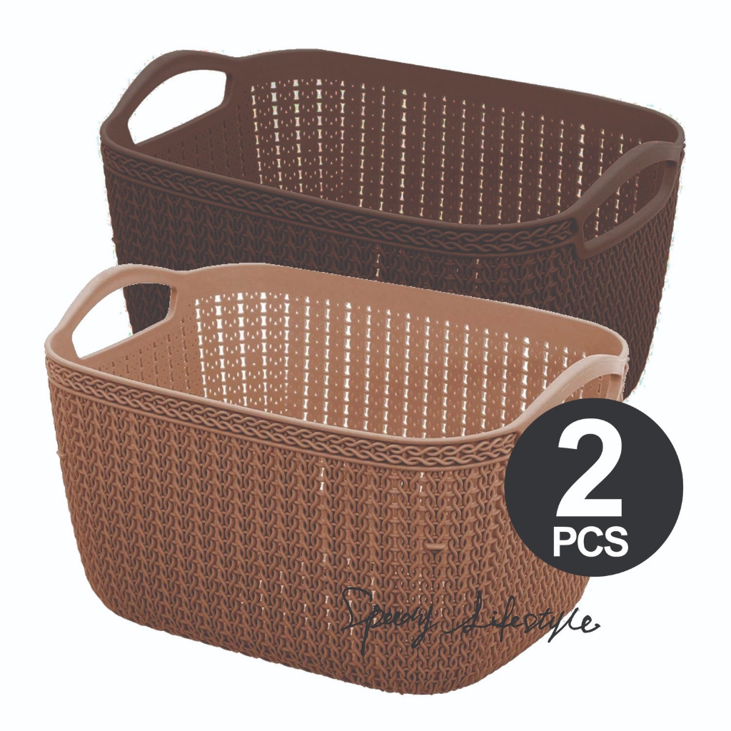 2pcs/1pcs Small plastic storage baskets storage basket small wicker ...
