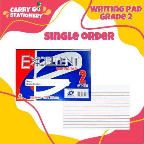 Excellent Writing Pad – Grade 2 | Student Writing Pad / School Supplies ...