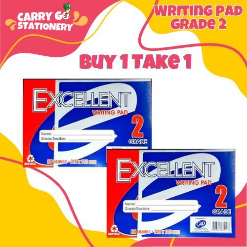 Buy1 Take 1-Excellent Writing Pad Grade 2 – Elementary Notebook / Pad ...