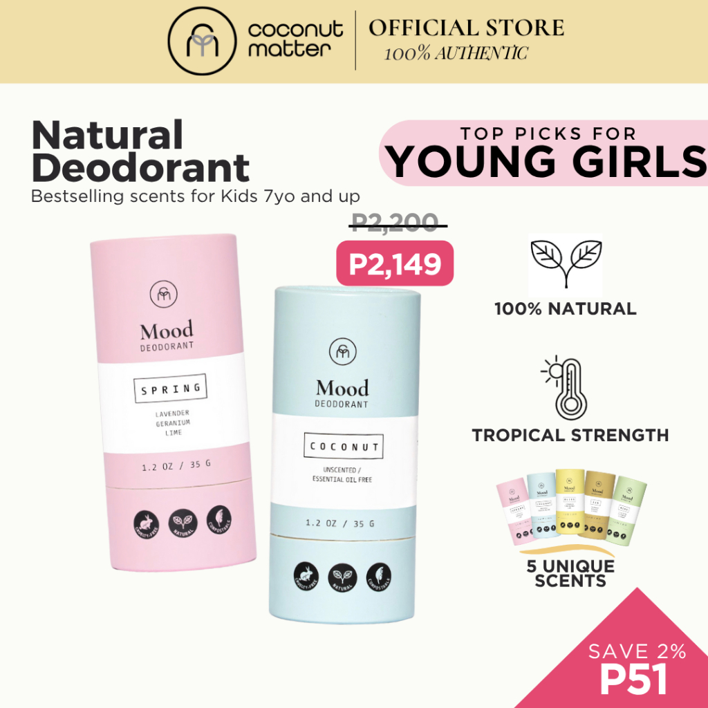 Coconut Matter Girl Tribe Deodorant Bundle | Shopee Philippines