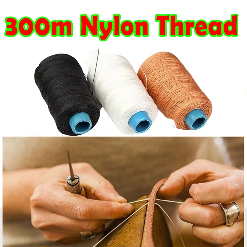 300m Bonded Nylon Thread Leather Sewing Thread Strong Nylon Cord Thread ...
