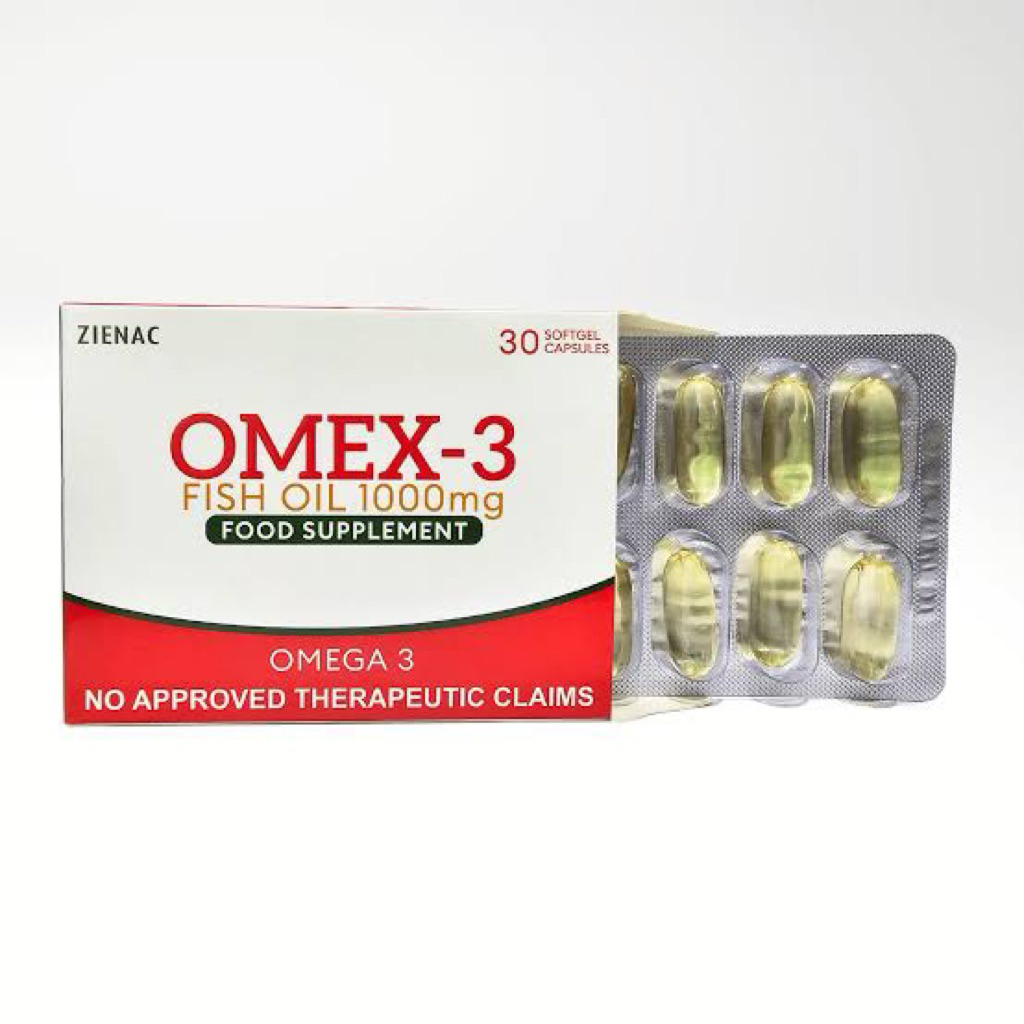 OMEX 3 (OMEGA 3 FISH OIL FOOD SUPPLEMENT) 1000MG SOFTGEL CAPSULE 30’s | Shopee Philippines