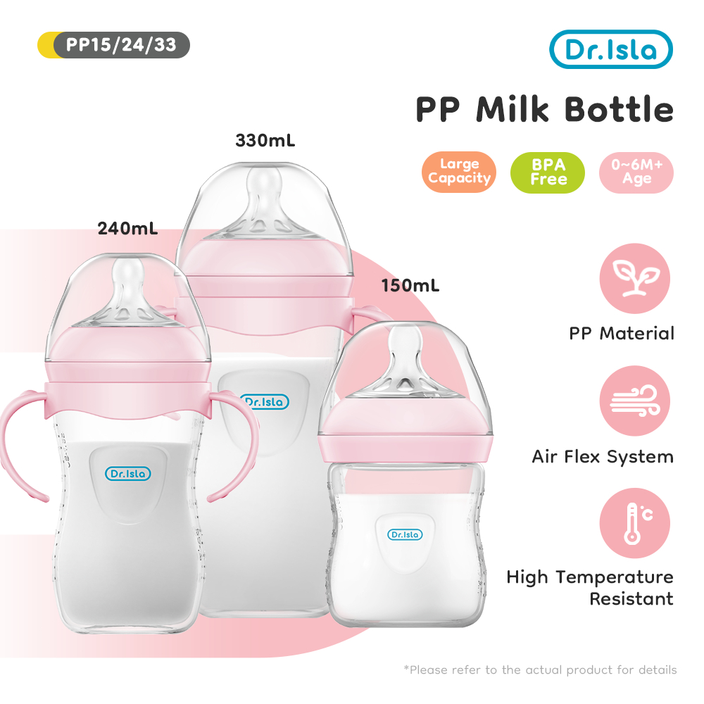 Dr.isla Baby Bottle Feeding 5oz/11oz Natural Baby Feeding Premium ...