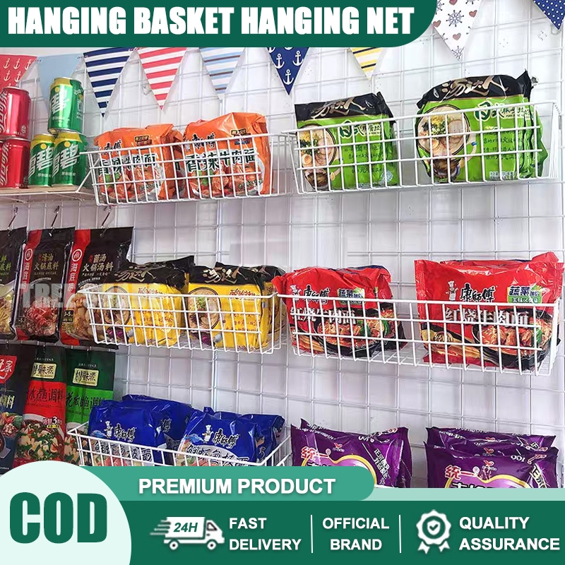 Hanging organizer wire mesh hanging basket hanging sari sari store ...